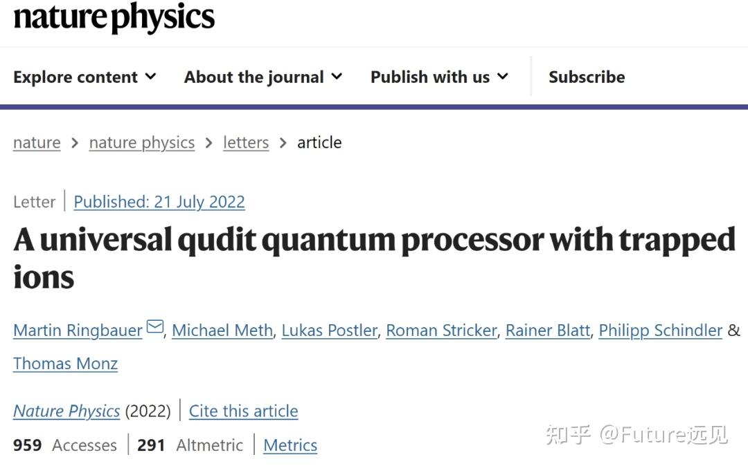 新型量子计算机首次打破二进制，信息存储在钙原子中 - 知乎