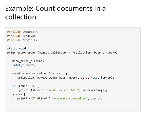 酷站推荐 - mongoc.org - MongoDB C Driver | A Cross Platform MongoDB Client Library for C - 知乎