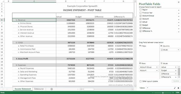 使用纯前端类excel表格控件spreadjs实现在线损益表应用——简单几步实现前端数据透视表的集成与应用 知乎