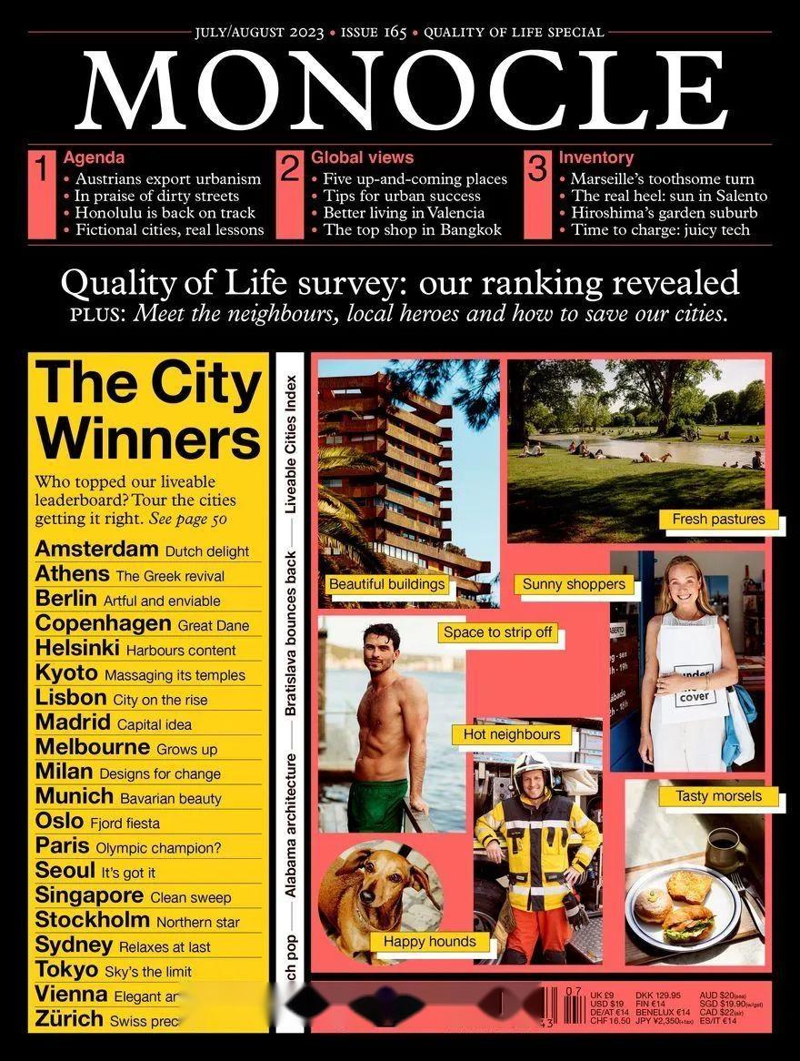 2023全球宜居城市20强出炉 - 知乎