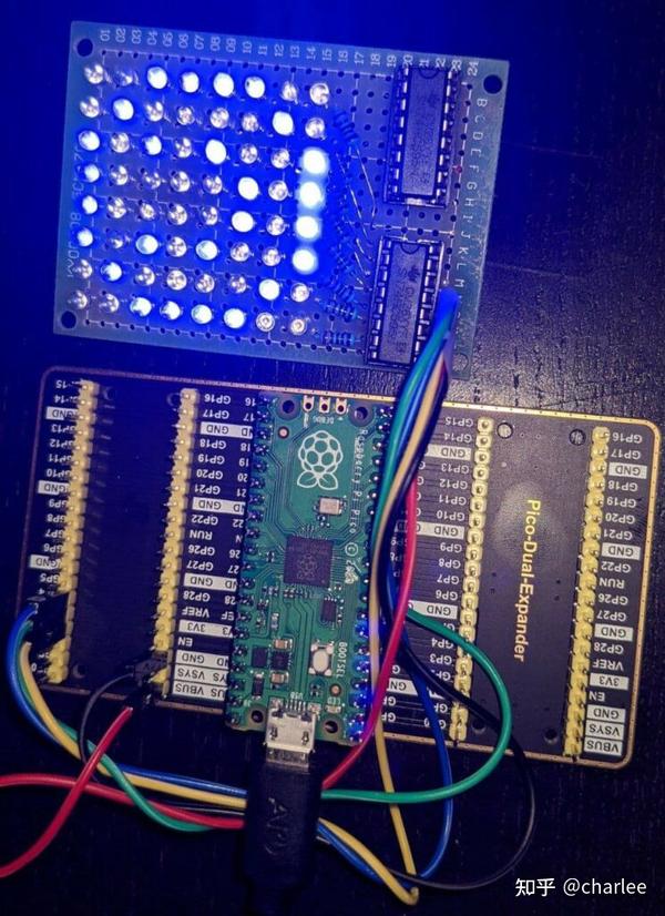 使用树莓派Pico自制8×8 LED阵列 - 知乎