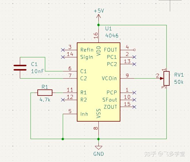 使用CD4046学习锁相环 - 知乎