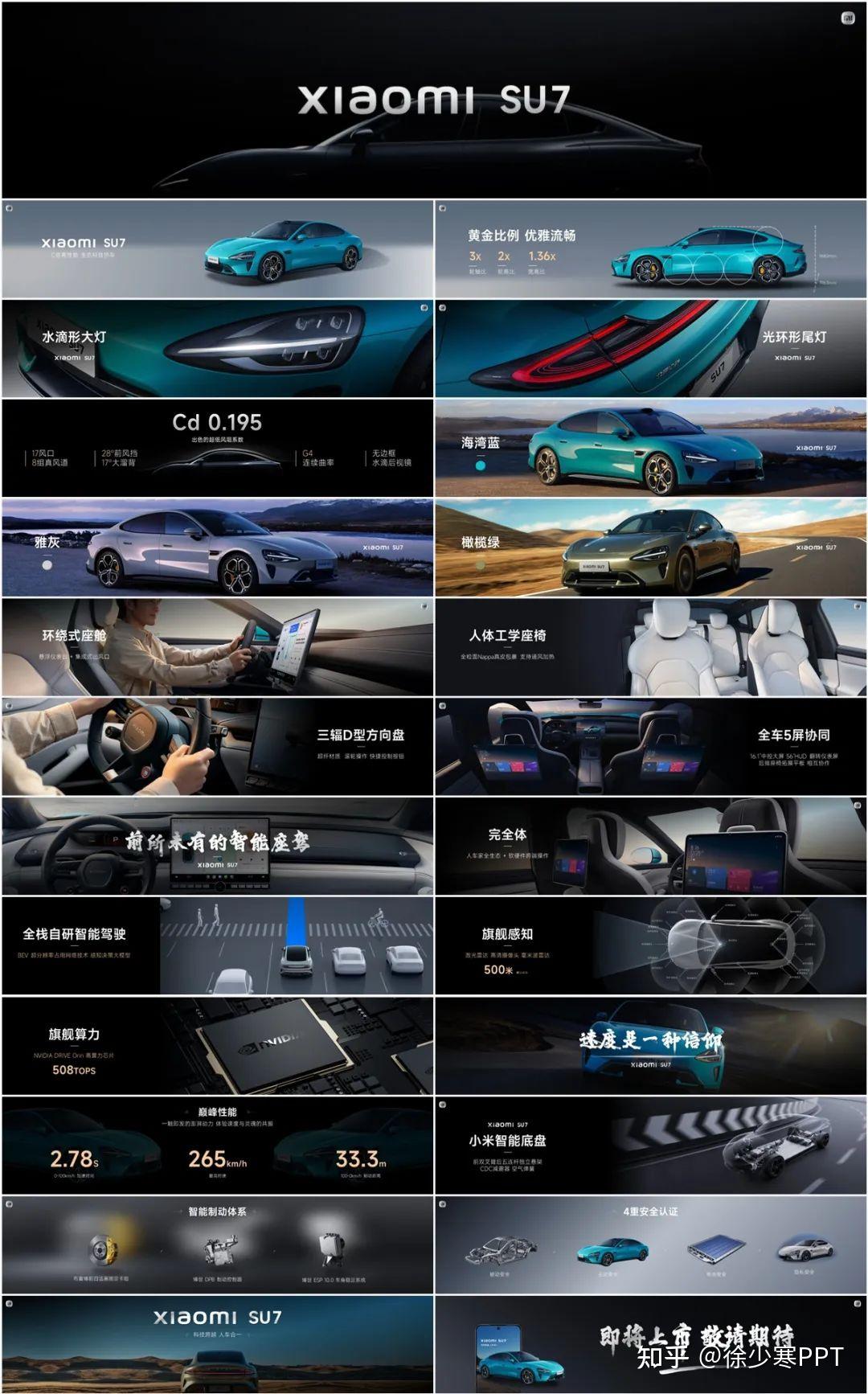 我为小米汽车小米SU7做了一组PPT 90页丨PPT365 第16期 - 知乎