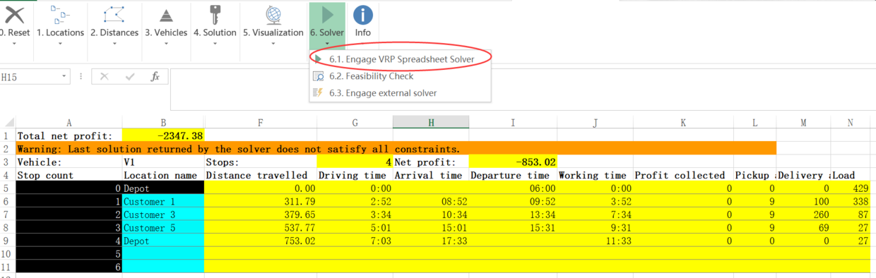 利用EXCEL表格求解车辆路径问题(VRP) - 知乎
