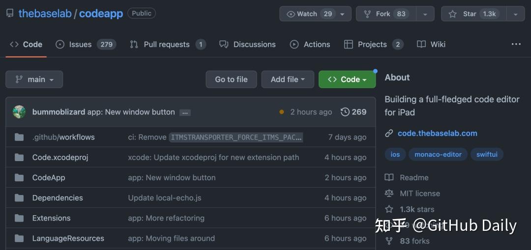 用 Ipad 来写代码，github 又一代码编辑器，开源了！ 知乎