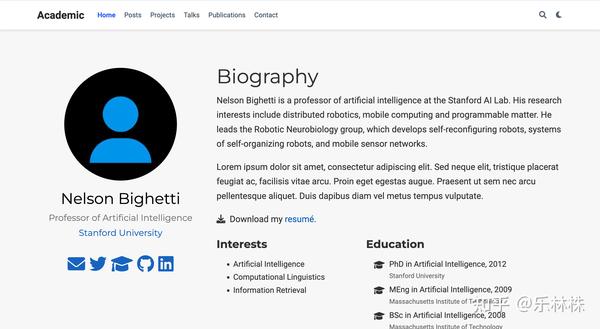 如何使用hugo搭建属于自己的学术主页5分钟搭建完教程 - 知乎