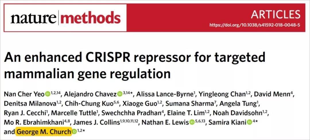 George Church开发CRISPR转录抑制新方法，极大增强抑制效率 - 知乎