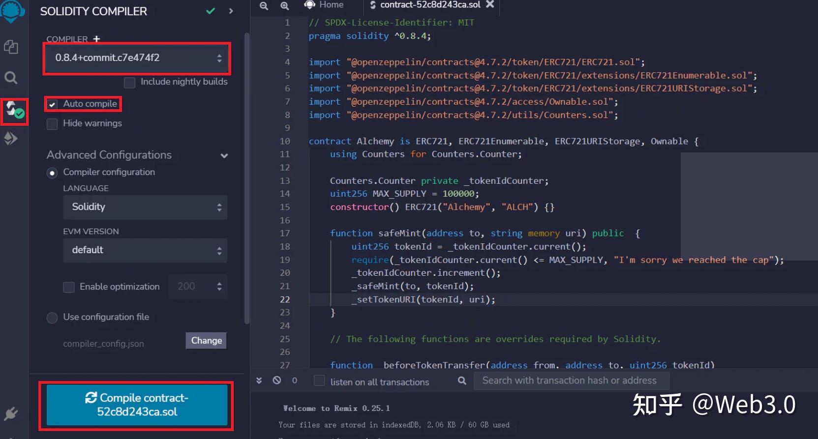 Alchemy 0撸教程:第一周任务 通往web3.0之路 手把手教你部署NFT智能合约（ERC721） - 知乎