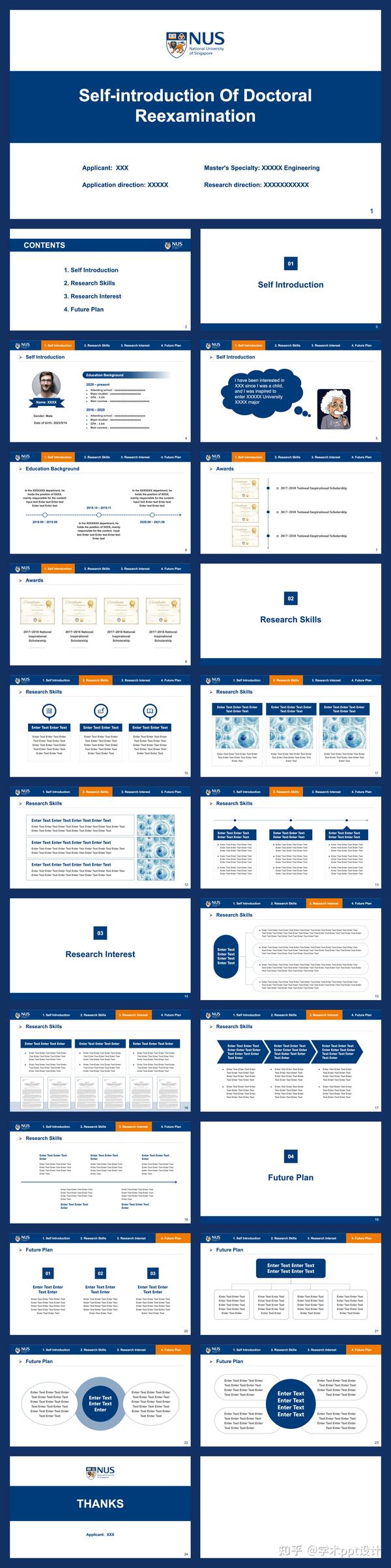 一些不错的国外大学PhD申请ppt模板，可用于英文博士申请复试面试ppt自我介绍汇报 - 知乎