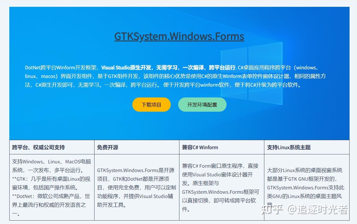 开源GTKSystem.Windows.Forms框架让C# Winform支持跨平台运行 - 知乎