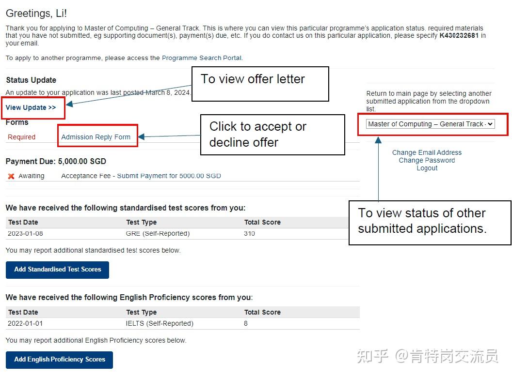NUS 26Fall 接offer指南 & 申请录取FAQ - 知乎
