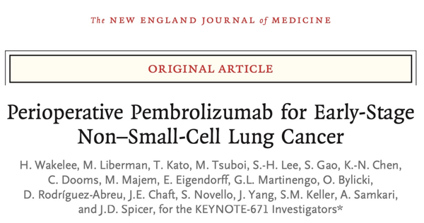 医药魔方 | KEYNOTE-671数据公布！帕博利珠单抗携三明治模式捷报进军早期非小细胞肺癌 - 知乎