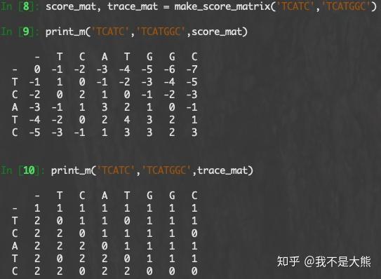 用Python从头实现Needleman-Wunsch序列比对算法 - 知乎
