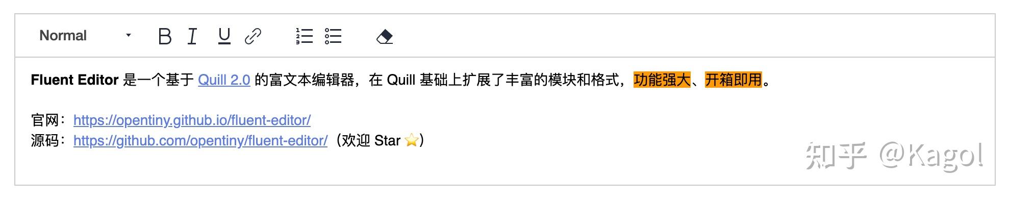 Fluent Editor：一个基于 Quill 2.0 的富文本编辑器，功能强大、开箱即用！ - 知乎