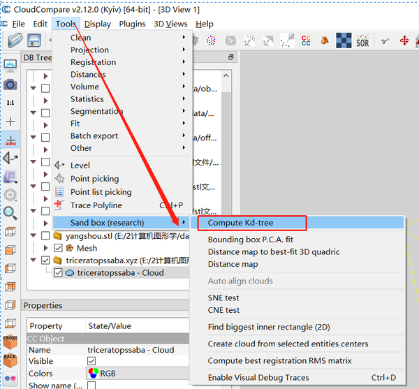 CloudCompare 计算KD-树 - 知乎