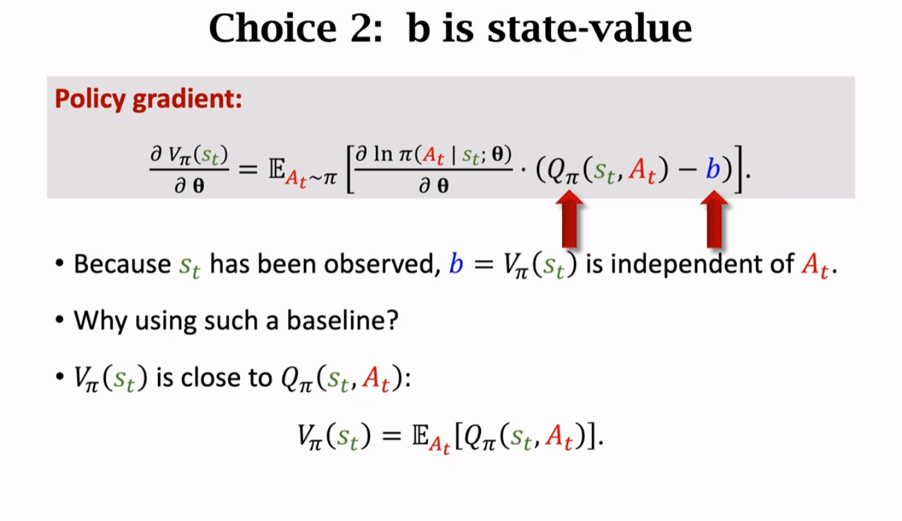 王树森深度强化学习笔记12：策略梯度中的基准（Policy Gradient with Baseline） - 知乎