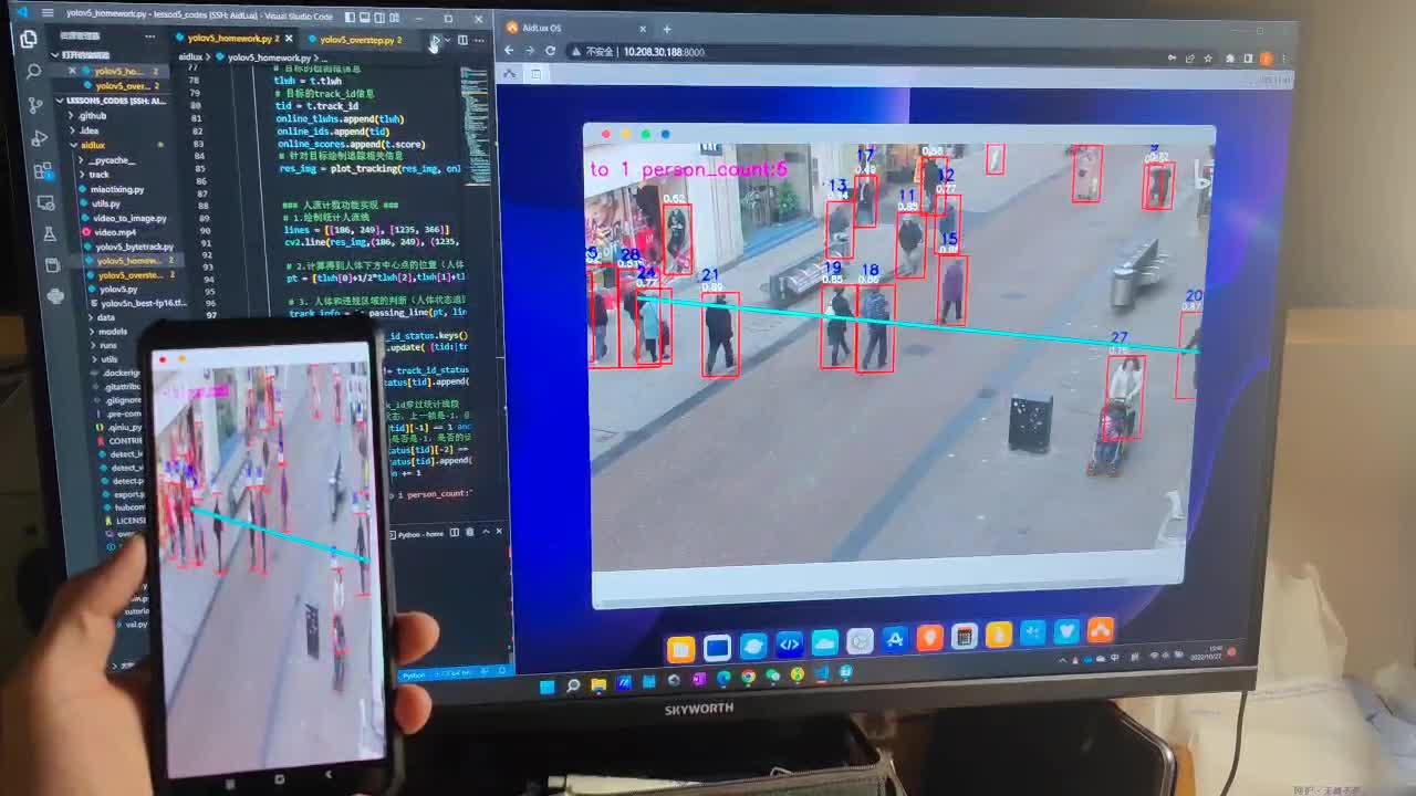 利用Aidlux落地双向AI人流统计项目的实战心得 - 知乎