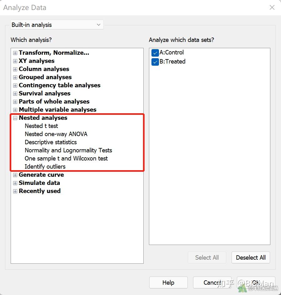 GraphPad常见统计分析方法 - 知乎