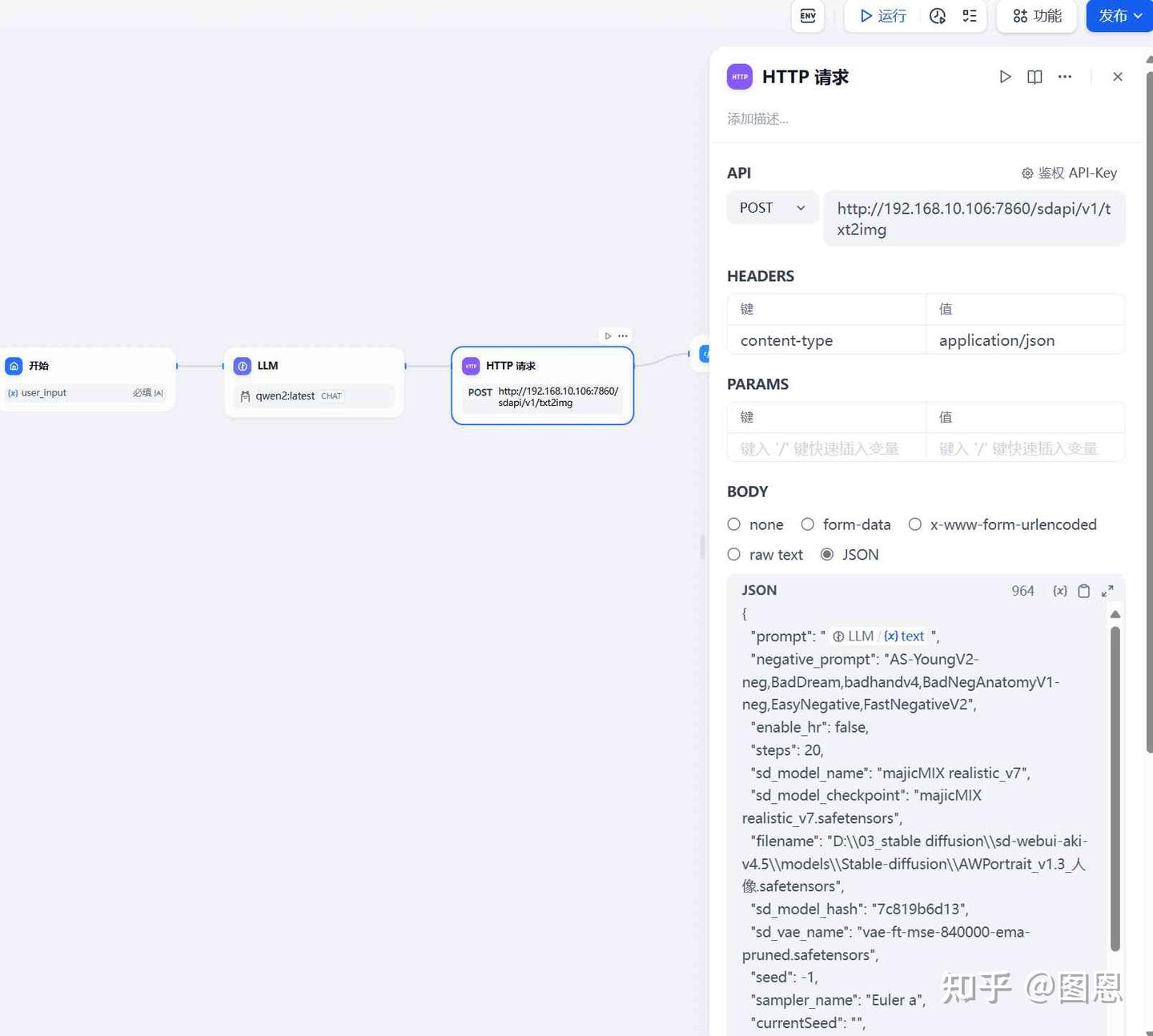 dify调用本地的stable diffusion api生成图片的工作流搭建 - 知乎