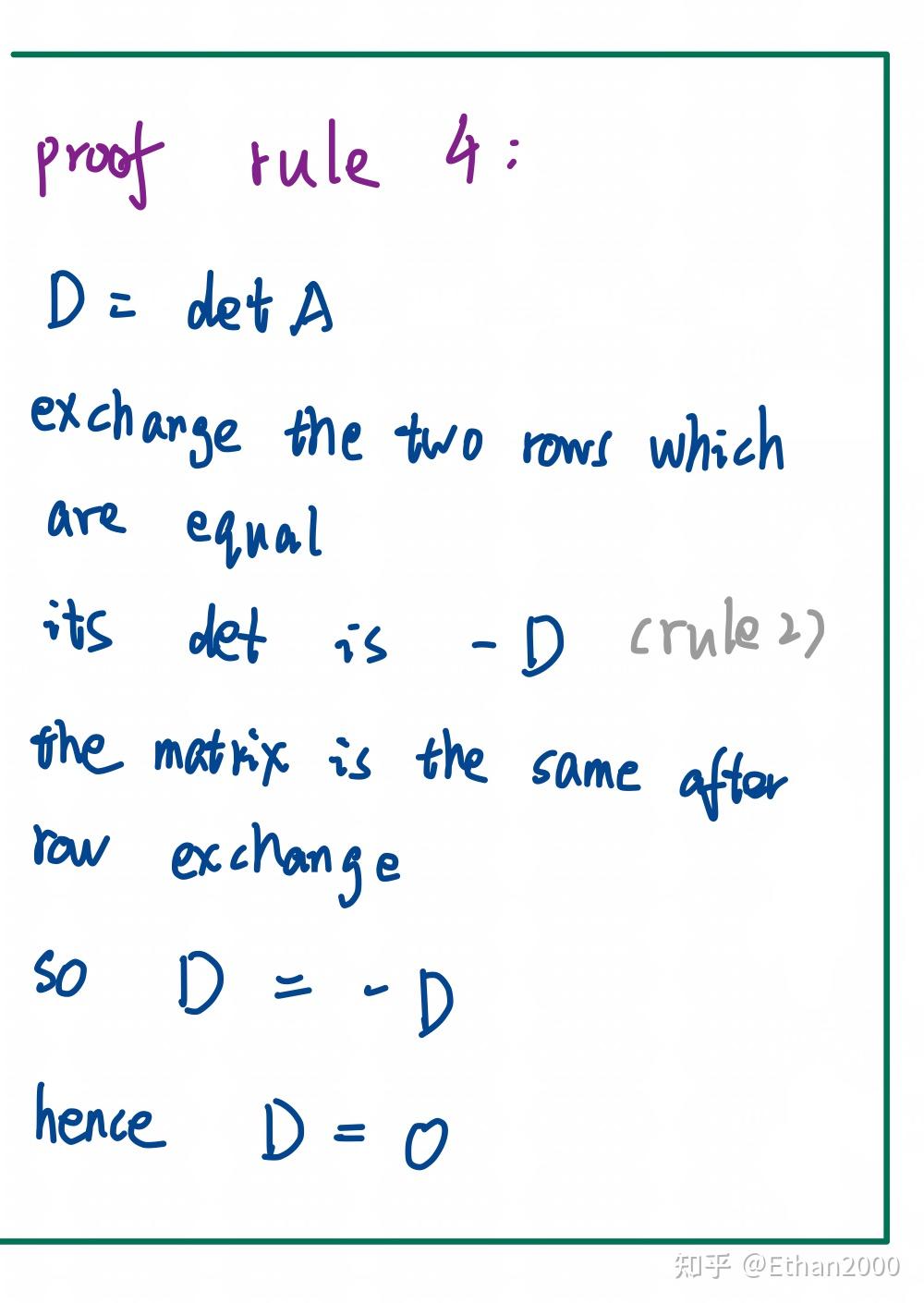 利用行列式最简单的三个基本性质梳理有关行列式的计算 - 知乎