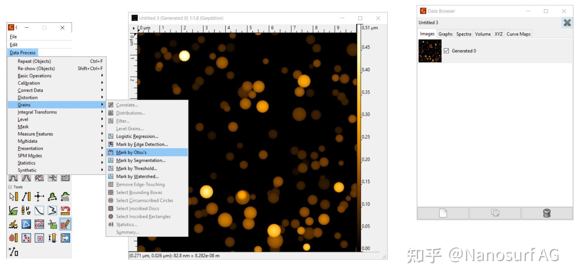 FridayAFM - Gwyddion 颗粒分析 - 知乎
