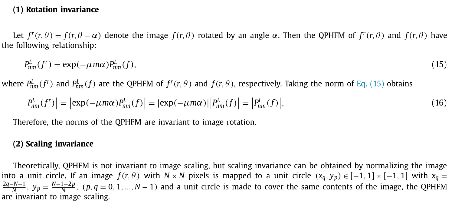 【论文翻译】Quaternion polar harmonic Fourier moments for color images - 知乎