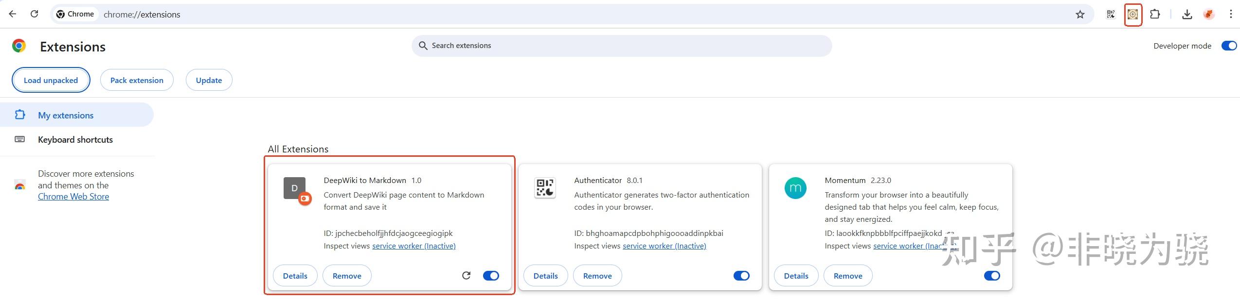 DeepWiki 页面转换成 Markdown 保存 - Chrome 扩展 - 知乎