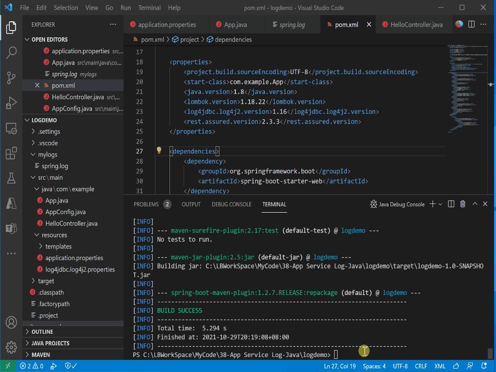 【Azure 应用服务】App Service For Linux 部署Java Spring Boot应用后，查看日志文件时的疑惑 - 知乎