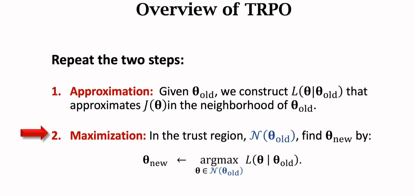 王树森深度强化学习笔记19：置信域策略优化（Trust Region Policy Optimization，TRPO） - 知乎