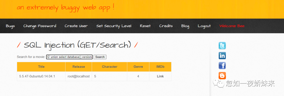 docker安装靶场环境bWAPP以及SQL注入拿到用户密码登陆系统 - 知乎