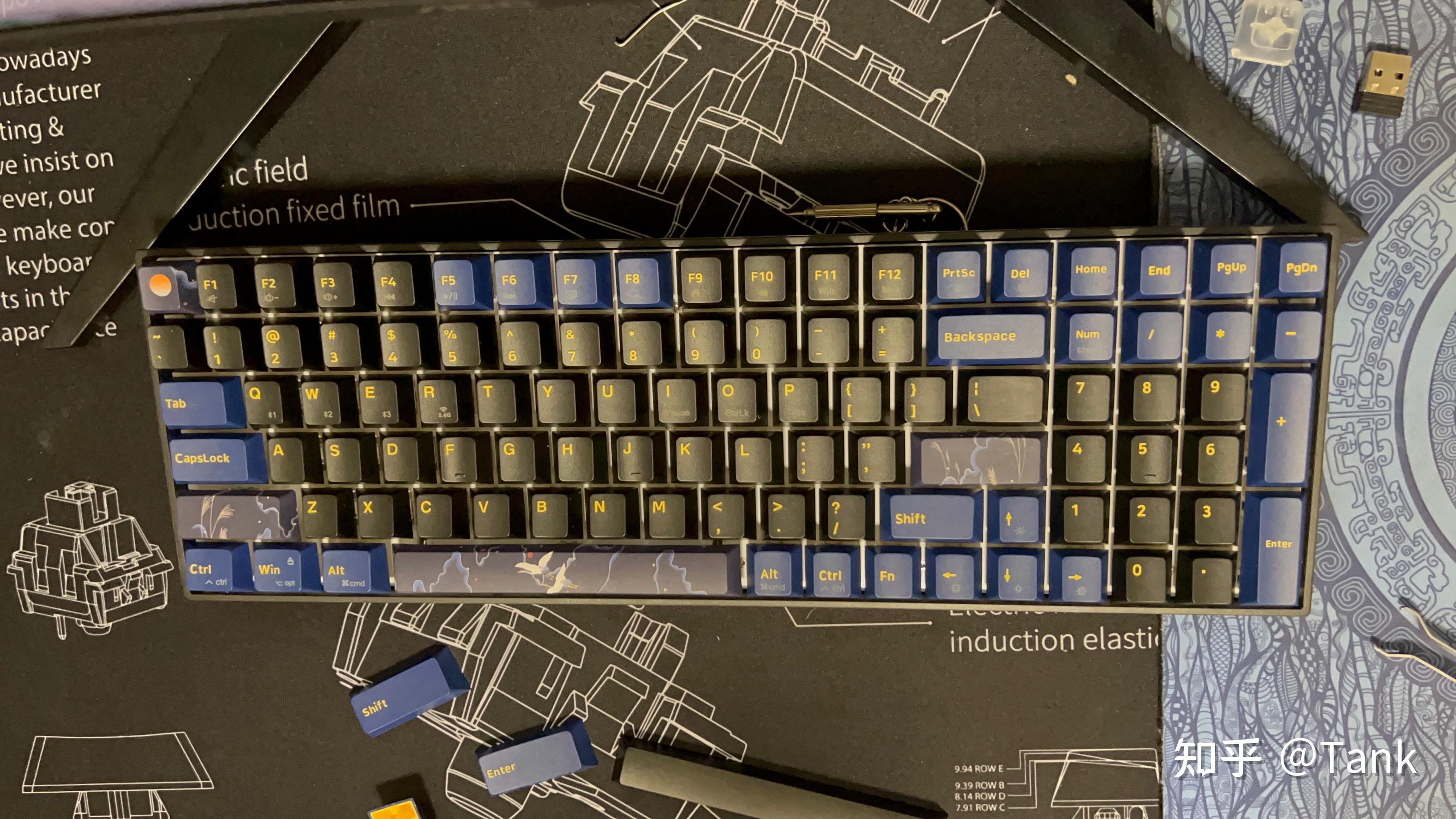 新贵 GM1000 G银Pro 开箱测评——国产市场卷起来了，400元的三模国风热插拔键盘值得购买么？ - 知乎