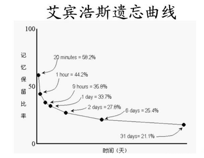 艾宾浩斯记忆曲线 知乎