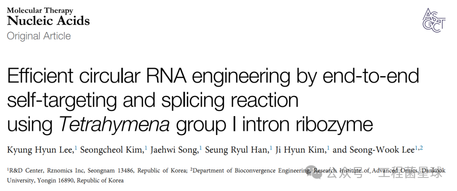 【耀文解读】环状RNA(circRNA)序列设计、体外制备与纯化新技术 - 知乎