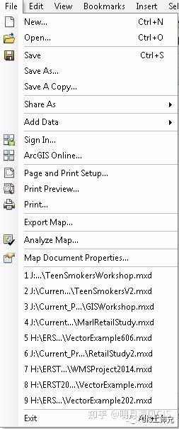 ArcMap基本菜单栏和工具栏介绍 - 知乎