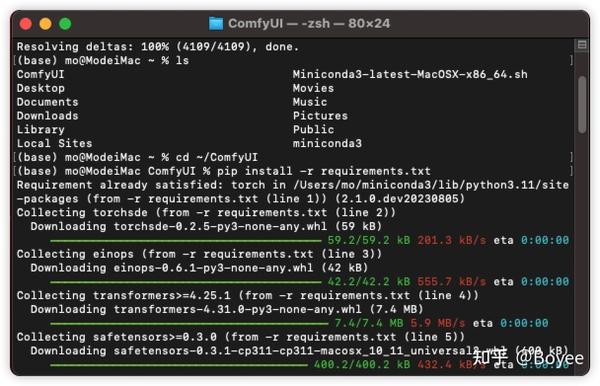 六步 Mac成功安装启动ComfyUI 的详细教程！！！ - 知乎