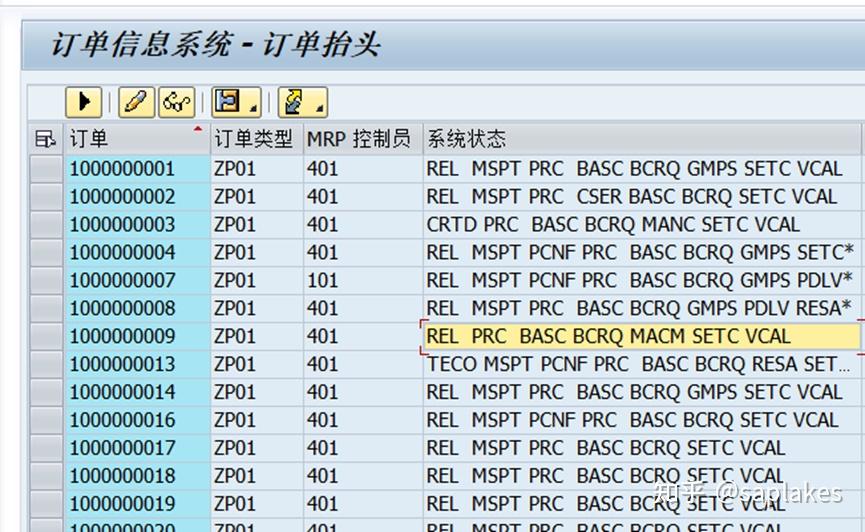 SAP生产订单COOIS报表的“状态选择参数文件”你知道怎么使用吗？ - 知乎