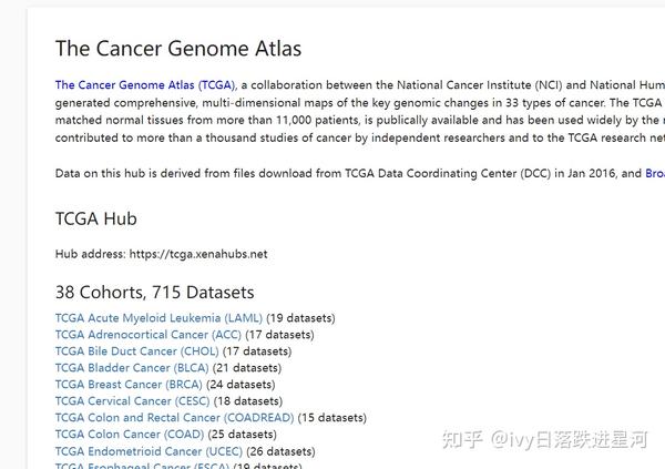 UCSC xena中下载TCGA中癌症样本的生存数据 - 知乎