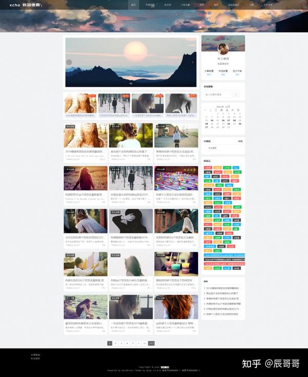 WordPress免费主题Qzdy秋知德雨简约极致博客主题 - 知乎