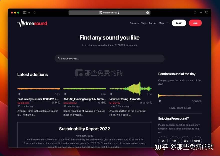 Freesound - 来自西班牙的音频片段、样本、录音以及各种音效素材下载网站，可免费商用 - 知乎