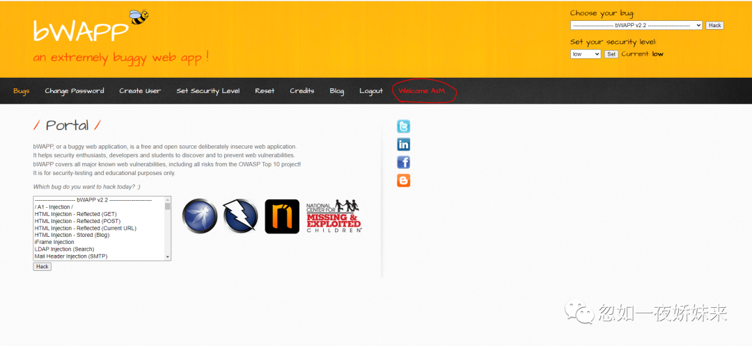 docker安装靶场环境bWAPP以及SQL注入拿到用户密码登陆系统 - 知乎
