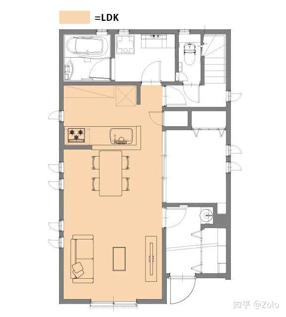 日式LDK生活方式 | 真正的去客厅化是打破常规，专注于自己的生活 - 知乎