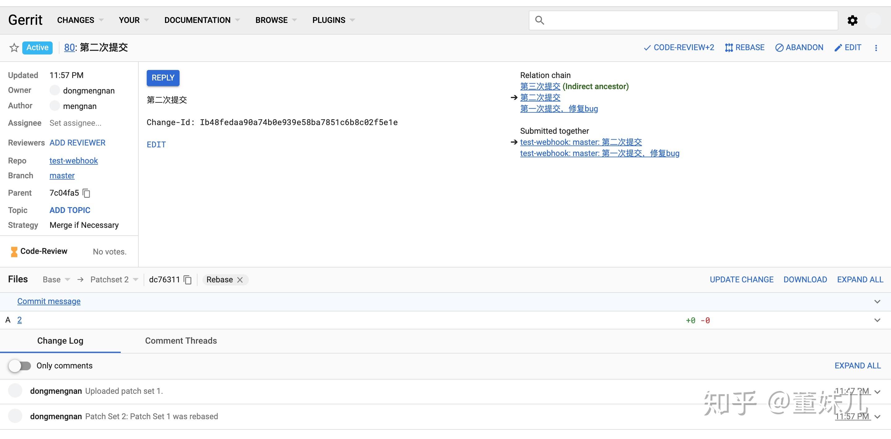 code review: gerrit实战 - 知乎
