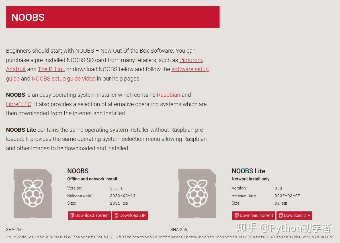 NOOBS安装树莓派 - 知乎