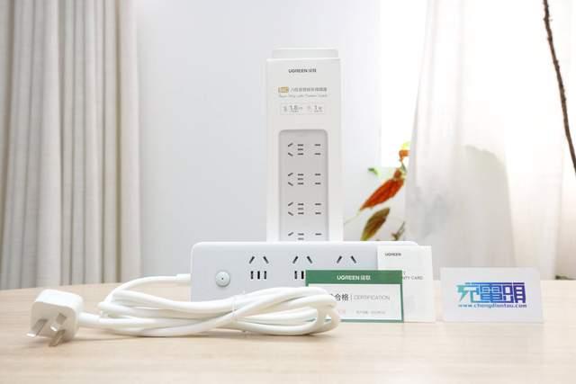 电器一键控制,多位用电更安全,绿联8ac八位总控延长线插座开箱 知乎