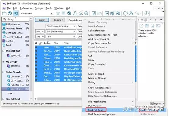 EndNote必备技能，一键批量下载PDF全文 - 知乎