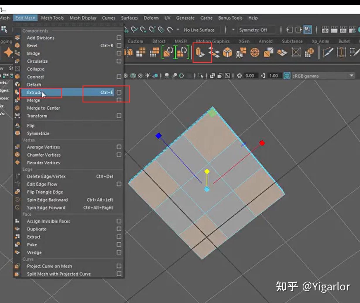 虚幻4渲染编程（DCC篇-Maya）【第一卷：初识Maya-Extrude&Bevel】 - 知乎