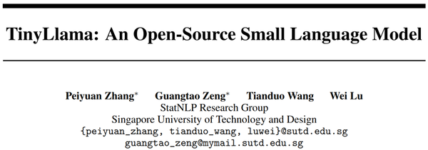 轻量级模型，重量级性能，TinyLlama、LiteLlama小模型火起来了 - 知乎