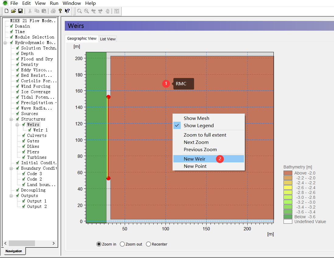 MIKE 21 FM 之堰/堤概化的三种方式 - 知乎