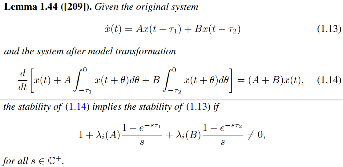 时滞系统理论背景笔记 Time-delay System Theory Background - 知乎