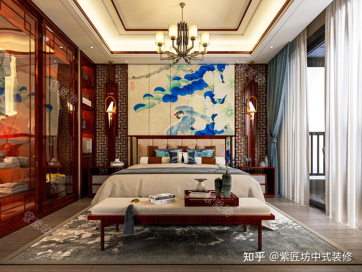 中式装修丨石家庄高新区230㎡的中式大平层，改善型住宅的首选 - 知乎